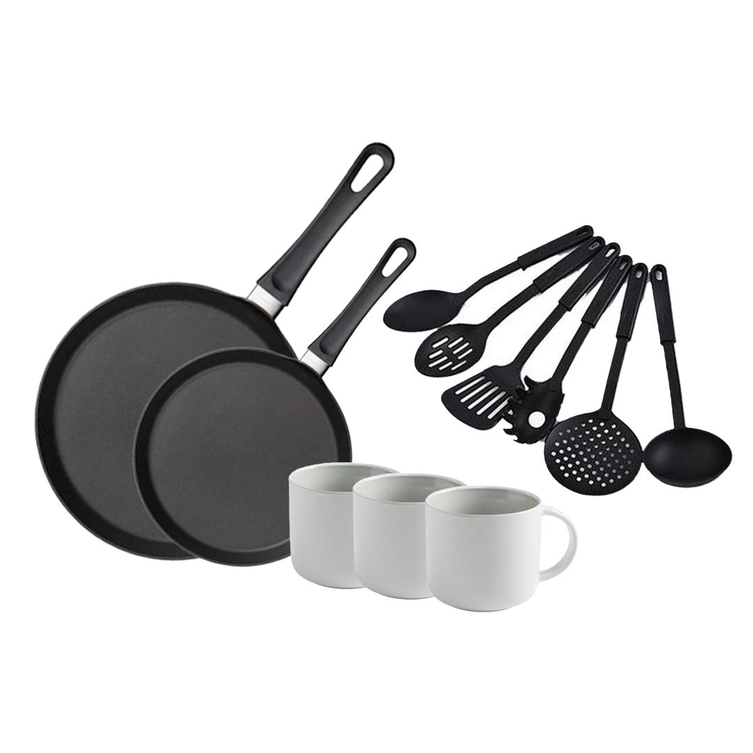 CAC SENEGAL | Pack Ramadan 2 Poeles à crepes + 3 mugs + Lot de 06 Spatules